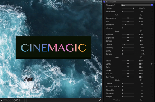Cinemagic X Color Grading Plugin (FCPX) | Professional Tools