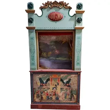 Original Antique French Guignol Puppet Theater | Antique Doll Shop
