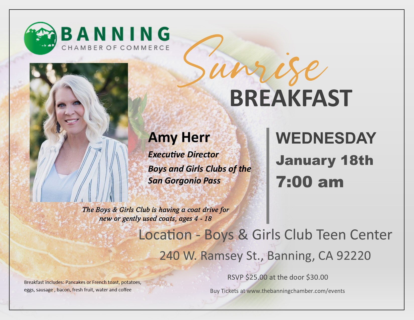 Sunrise Breakfast Amy Herr | Banningchamber Sunrise Breakfast Amy Herr | Banningchamber