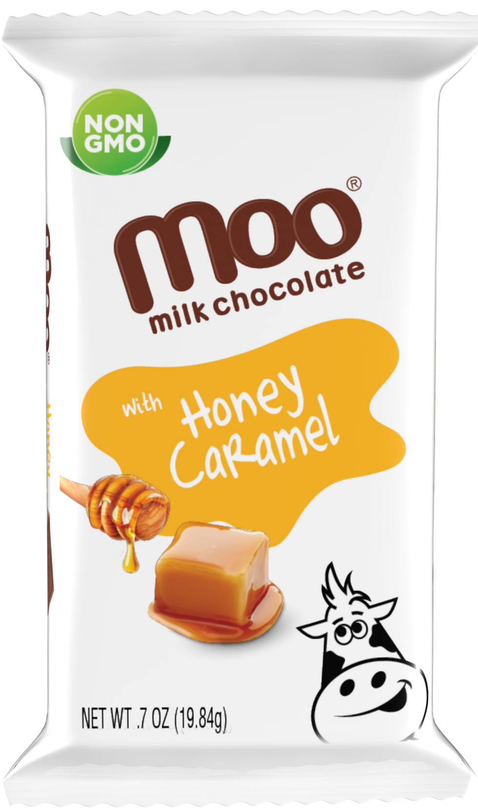 Buy Natural Honey Caramel & Milk Chocolate Mini Bars | Moo Chocolates | USA