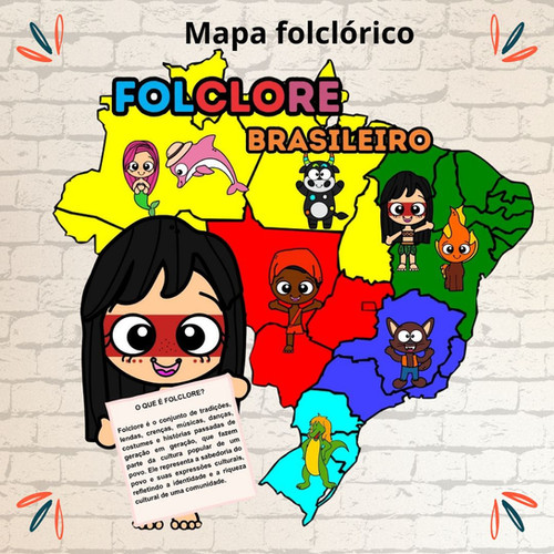 Painel Ampliado: Mapa Folclórico | liliatividades