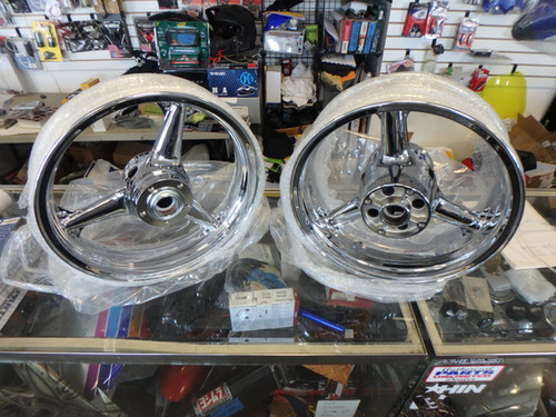KAWASAKI ZX6R + ZX6RR 2003 / 2004 CHROME WHEELS | Breaklites.com