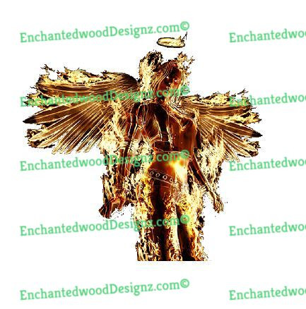 Flaming Angel | EnchantedWoodDesignz
