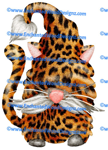 Leopard Gnome | EnchantedWoodDesignz