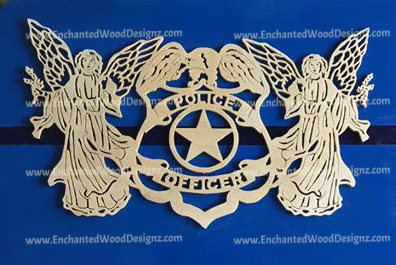 Angel 4 Police Officer | EnchantedWoodDesignz