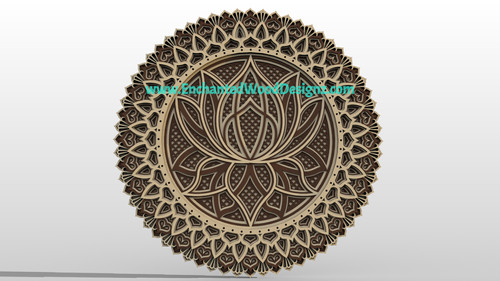 Layered Lotus Flower -7 layers | EnchantedWoodDesignz