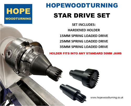 Hope Woodturning Star Drive (Full Set) | The Tiny Turner