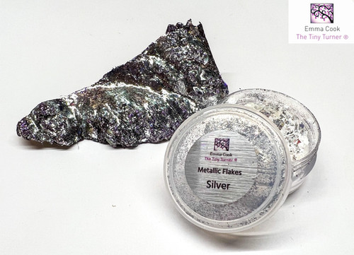 Tiny Turner Metallic Flakes Single 0.5g Pot 'Silver' | The Tiny Turner