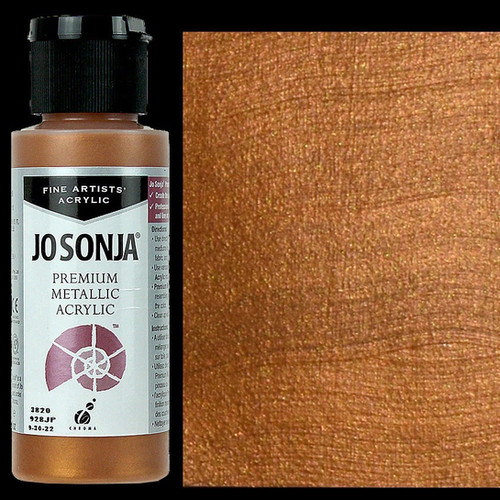 Chroma's Jo Sonja - Aztec Gold Premium Metallic Acrylic Paint 60ml ...