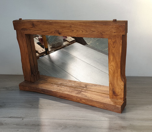 Beautiful Hand-carved Oak Framed Mirror | Swindon Oak