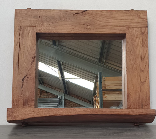 Small Rustic Oak Mirror | Swindon Oak