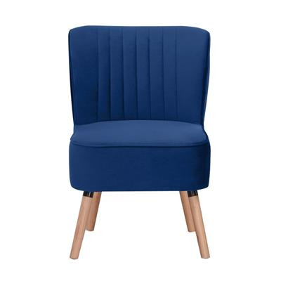 Poppy Dark Blue Accent Chair | Mysite