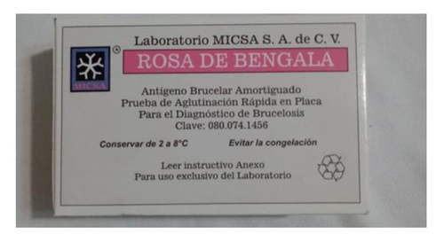 PRUEBA DE BRUCELOSIS O ROSA DE BENGALA | Dismatei S.A.