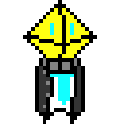 Fiz um gif estilo Soul Knight do personagem do canal
