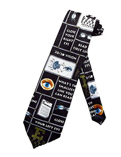 NECK TIE - OPTOMETRY-THEMED | Hummingbird Hues