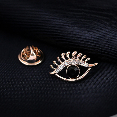 BLACK GOLD EYE LAPEL PIN | Hummingbird Hues