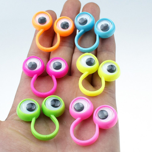 Eyeball Finger Ring Puppets - Set of 10 - FIXATORS | Hummingbird Hues