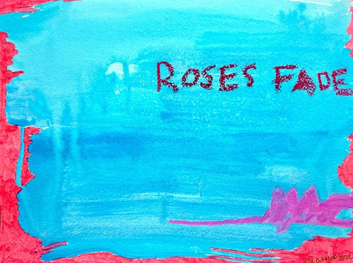 Roses Fade (Pink and Blue) | Jill Cunniff Studio