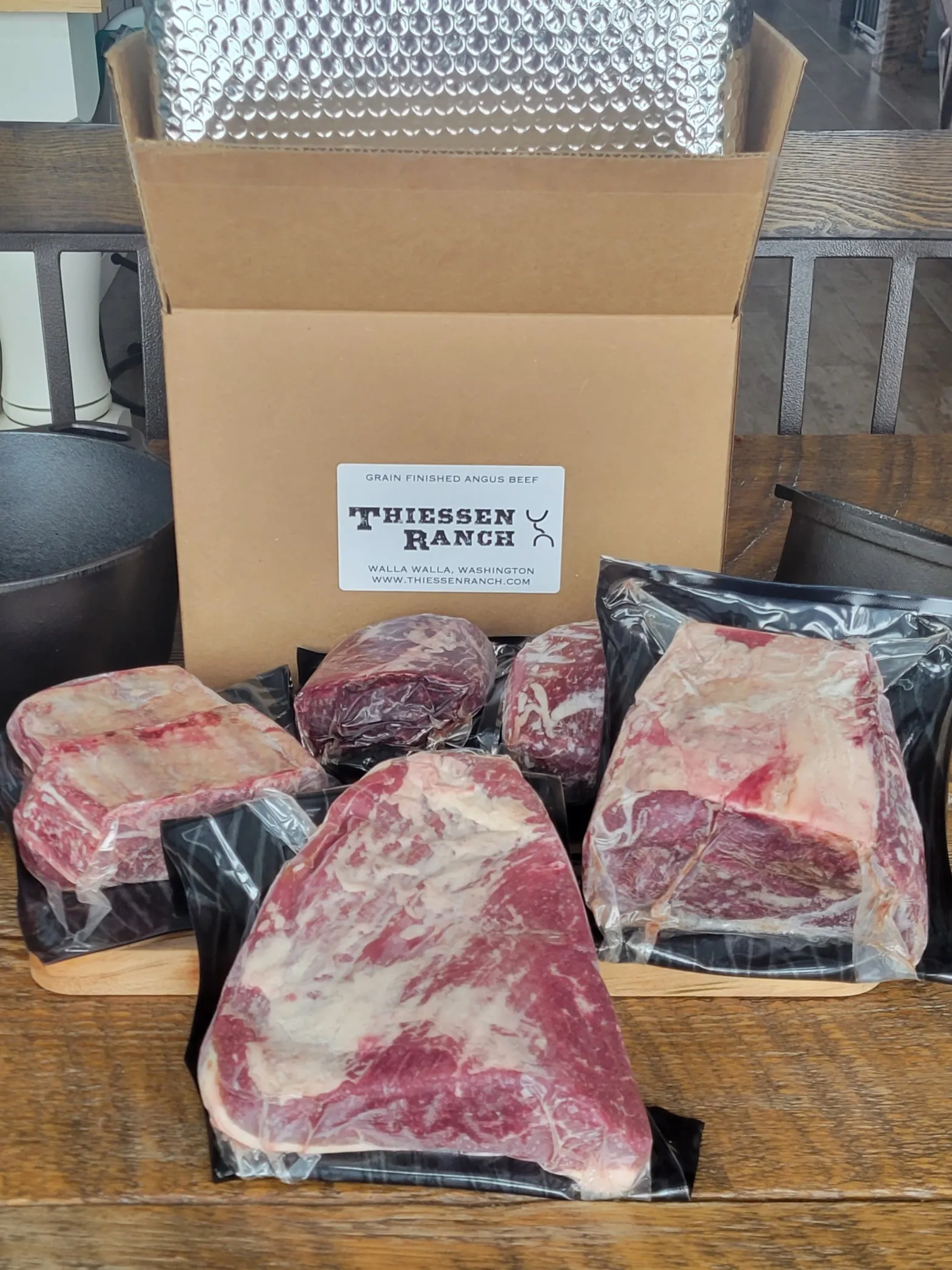 Beef Boxes | Thiessen Ranch | Walla Walla, WA with customers nationwide ...