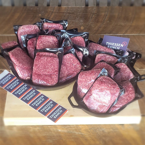 20 lb Ground Beef Box | ThiessenRanch.com