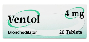 VENTOL 4MG TABLETS 20'S | IBN RUSHD PHARMACY