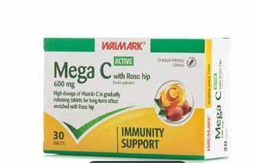 MEGA C ACTIVE WITH ROSE HIP 600MG TABLETS 30S | IBN RUSHD PHARMACY