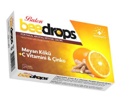 Balen Beedrops Licorice Zinc Vit. Orange Flavored 24 Pieces Drops ...