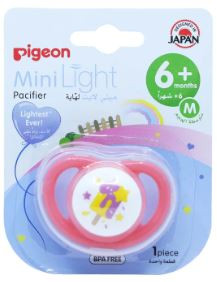 PIGEON MINI LIGHT PACIFIER 6+ MONTH MEDIUM(M) | IBN RUSHD PHARMACY