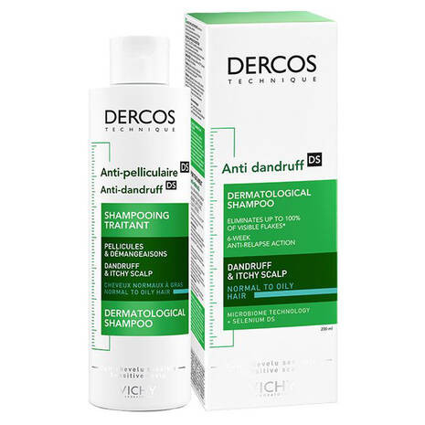 VICHY DERCOS ANTI-DANDRUFF SHAPOO NORMAL TO DRY HAIR 200 ML | IBN RUSHD ...