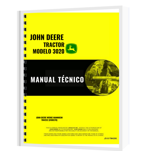Manual Técnico John Deere 3020 | Agrocrecimiento