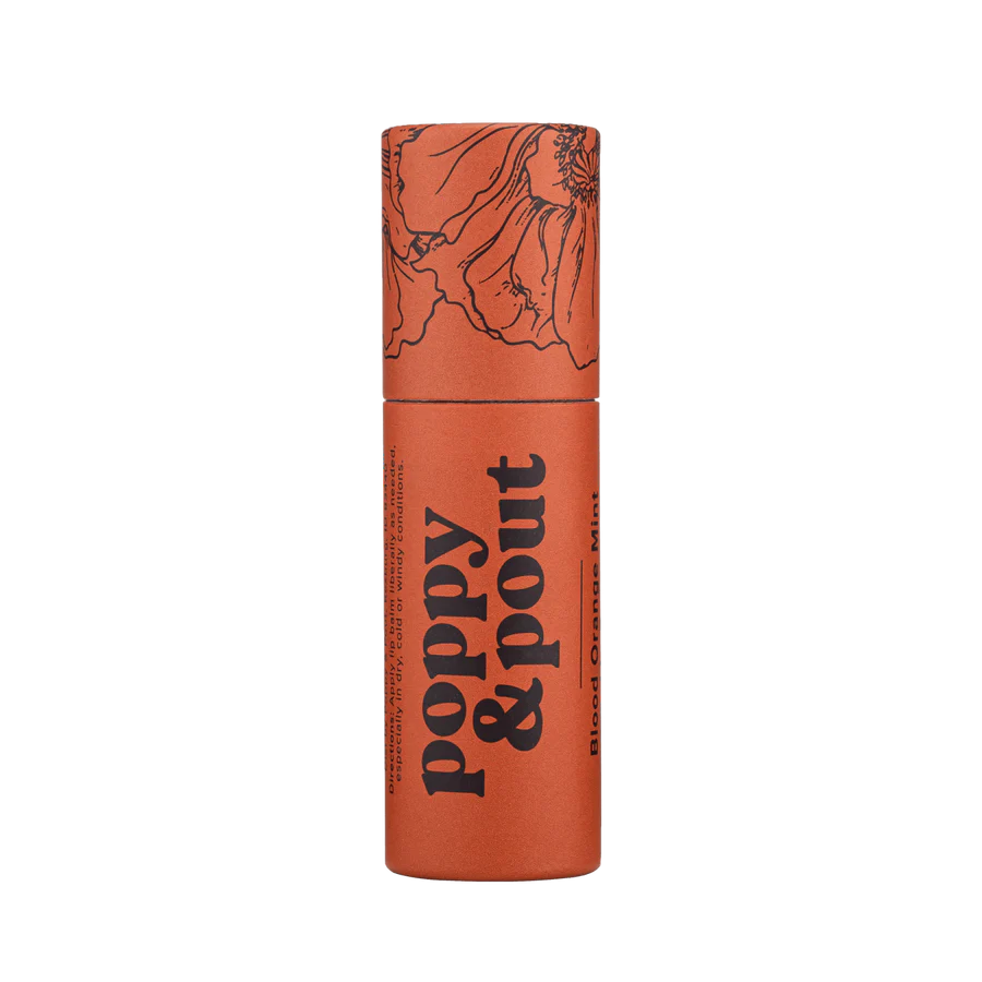 Poppy & Pout Lip Balm Blood Orange Mint | The Pharmacy Lab