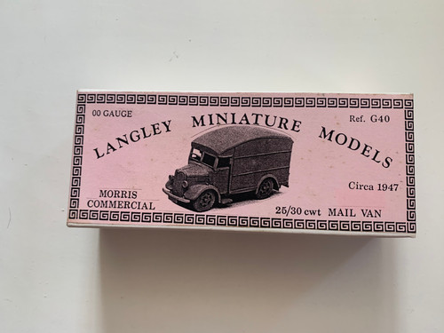 LANGLEY MINIATURE MODELS - G40 MORRIS COMMERCIAL MAIL VAN CIRCA 1947 ...