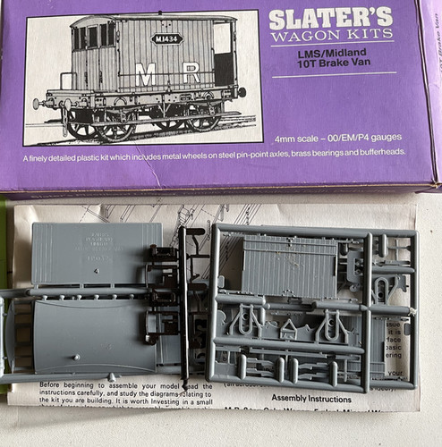SLATER'S WAGON KIT 4P032 LMS / MIDLAND 10T BRAKE VAN | jwmodelrailways