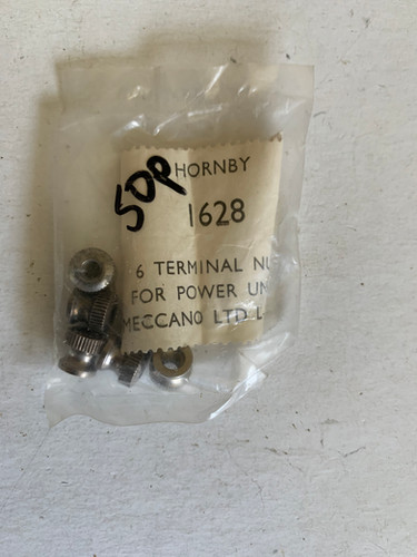 1628 6 x TERMINAL NUTS FOR POWER UNITS | jwmodelrailways