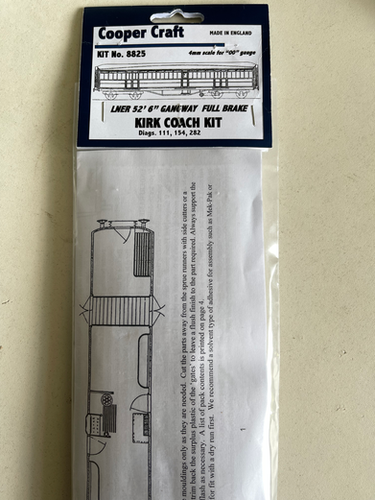 COOPER CRAFT / IAN KIRK 8825 LNER 52'6" GANGWAY FULL BRAKE ...
