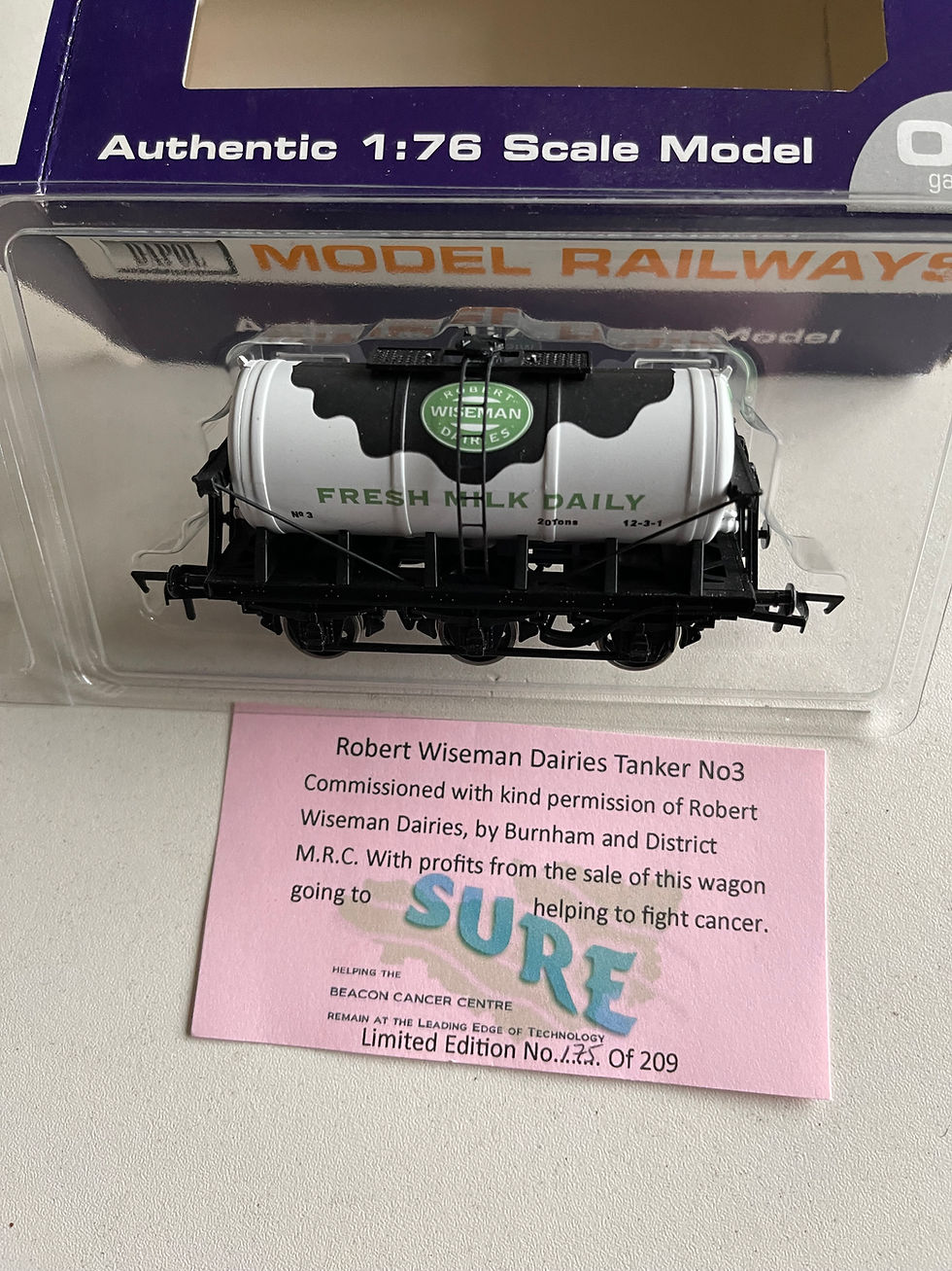 ROBERT WISEMAN DAIRIES TANK WAGON - LIMITED EDITION | jwmodelrailways