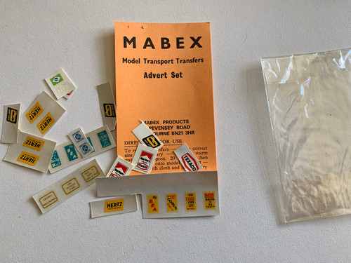 MABEX MODEL TRANSPORT SIGNS - ADVERT SET | jwmodelrailways