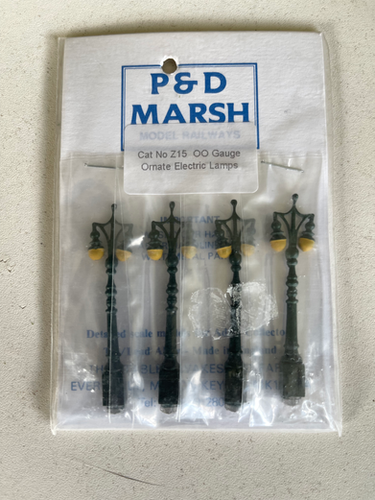 P&D MARSH Z15 ORNATE ELECTRIC LAMPS | jwmodelrailways