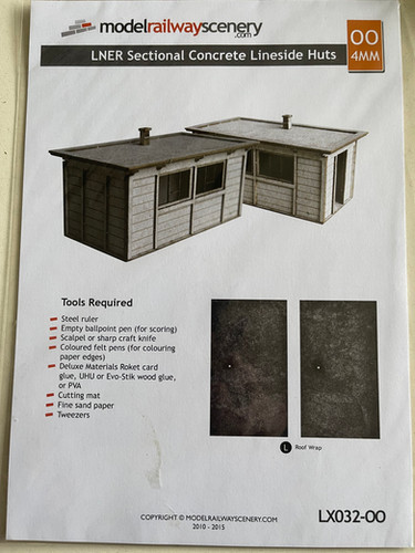 SCALEMODELSCENERY - LX032-00 LNER SECTIONAL CONCRETE LINESIDE HUTS ...