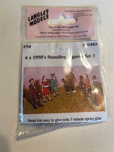 LANGLEY MINIATURE MODELS - F54 6 x 1950's STANDING FIGURES ...
