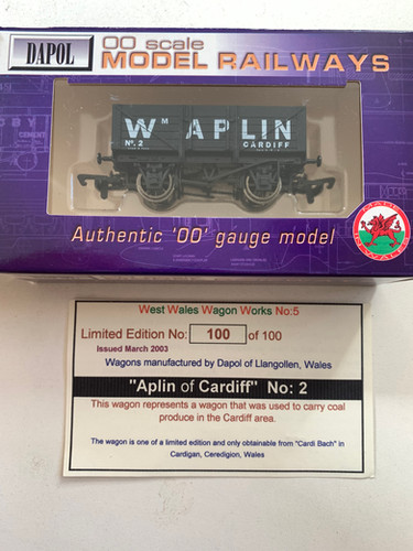 APLIN OF CARDIFF No 2 5 PLANK WAGON - LIMITED EDITION | jwmodelrailways
