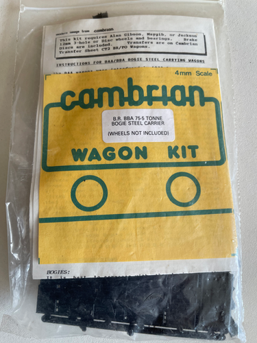 CAMBRIAN - BR BBA 75.5 TONNE BOGIE STEEL CARRIER WAGON | jwmodelrailways