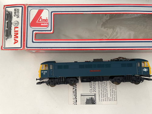 205125 CLASS 87 DIESEL LOCOMOTIVE BR BLUE CITY OF LONDON | jwmodelrailways