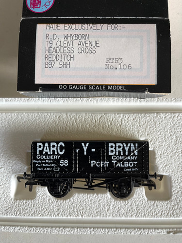 7 PLANK WAGON PARC-Y-BRYN COLLIERY - PORT TALBOT | jwmodelrailways