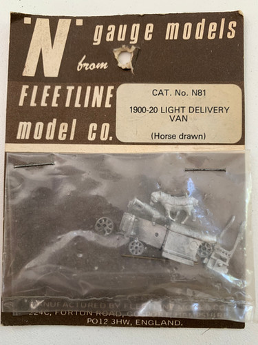 FLEETLINE N GAUGE - N81 1900-20 LIGHT DELIVERY VAN HORSE DRAWN ...