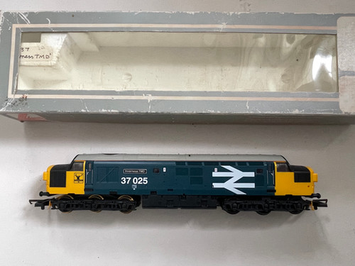 CLASS 37 BR BLUE DIESEL LOCO. INVERNESS TMD 37025 DCC FITTED ...