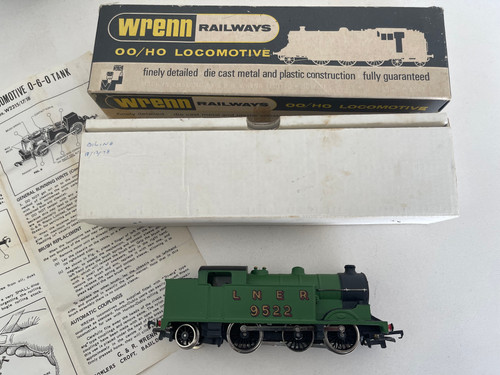 W2217 LNER GREEN 0-6-2 TANK LOCOMOTIVE 9522 | jwmodelrailways
