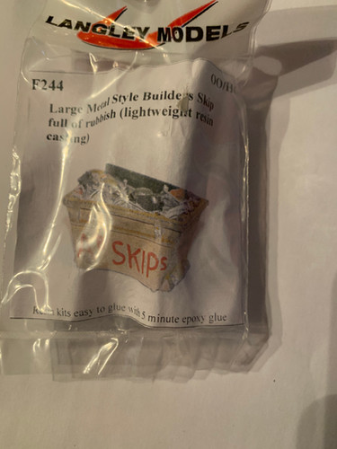 LANGLEY MINIATURE MODELS - F244 LARGE METAL STYLE BUILDERS SKIP ...