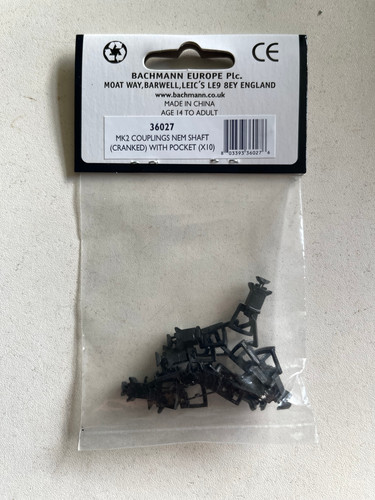 BACHMANN 36-027 MK2 COUPLINGS NEM SHAFT (CRANKED) WITH POCKET (10 ...