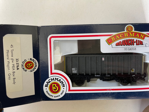 33-376A 45 TONNE glw MEA BOX BODY MINERAL WAGON - GREY | jwmodelrailways